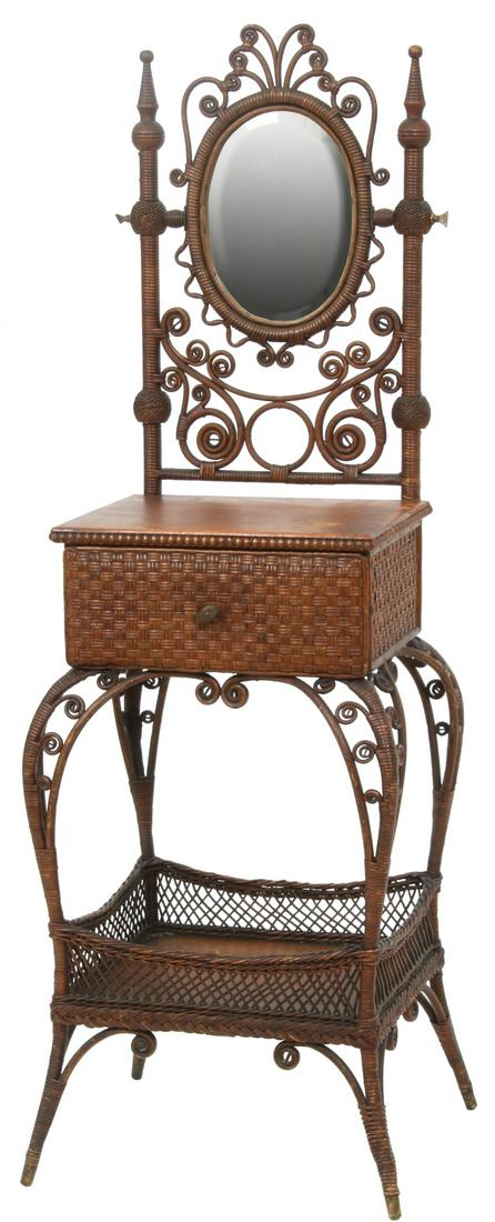 Ornate Victorian Wicker Vanity - Sep 14, 2019 | Fontaine's Auction ...