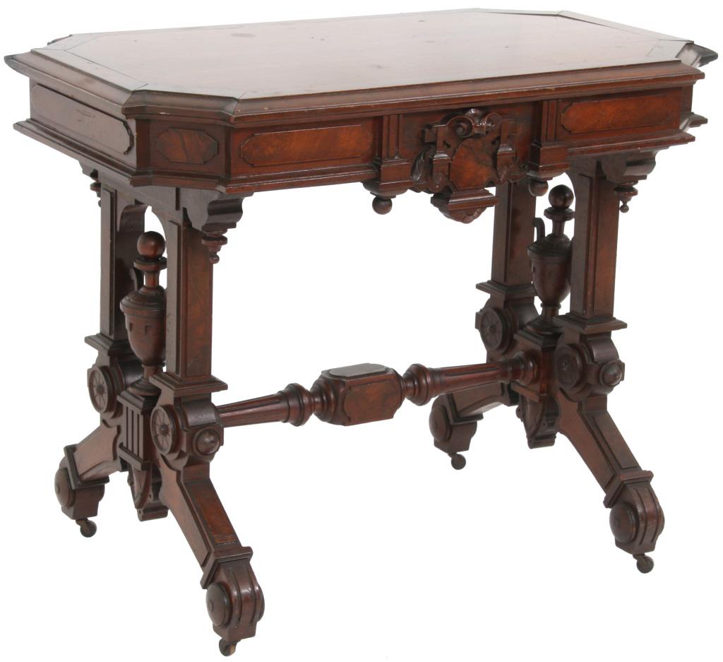 Renaissance Revival Walnut Library Table - Nov 02, 2019 | Fontaine's ...