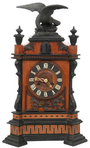 Cuckoo Shelf Clock With Eagle