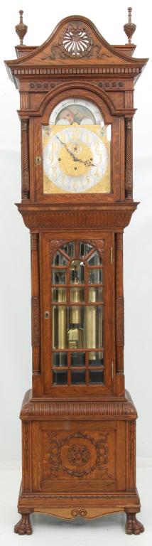 Walter Durfee 9 Tube Oak Grandfather Clock - Mar 07, 2020 | Fontaine's ...