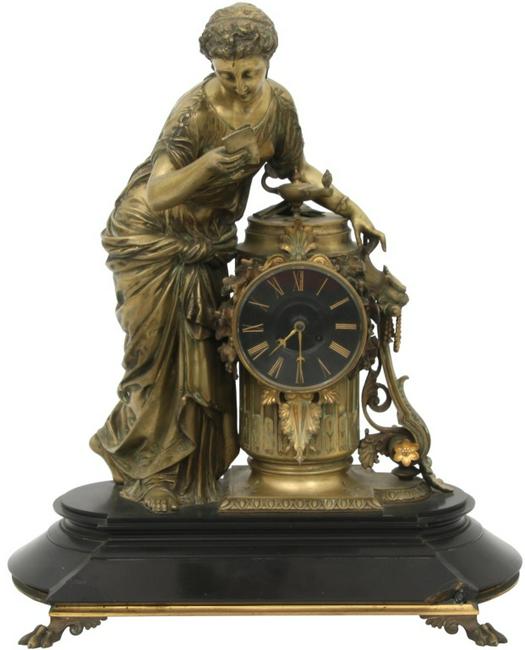 Ball Black & Co. Bronze & Marble Figural Clock Price Guide