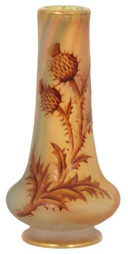 Daum Nancy Thistle Vase