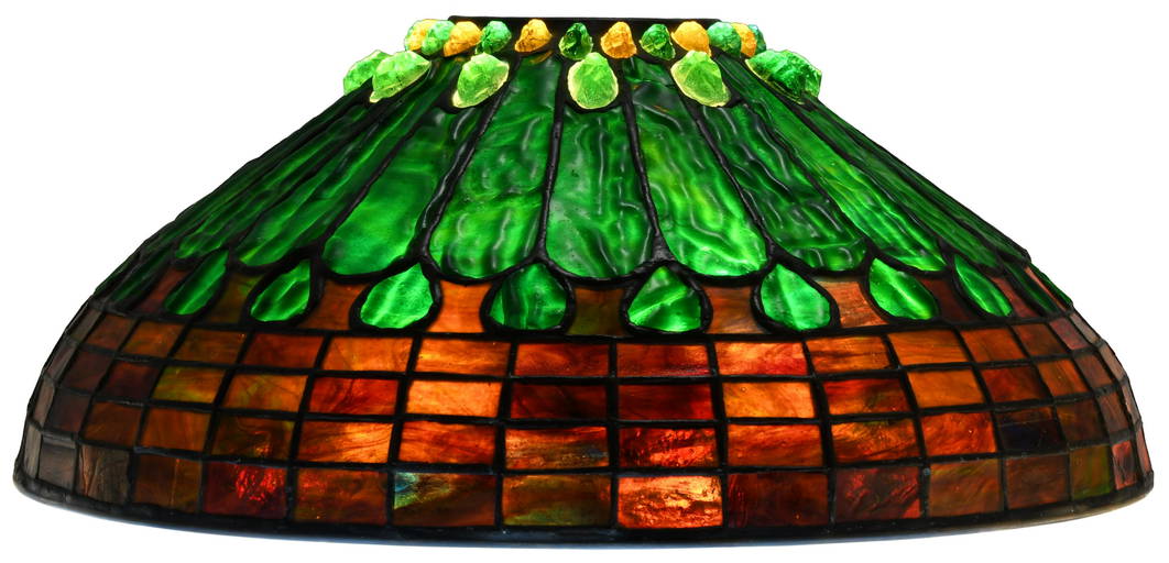 Tiffany Studios "jeweled Feather" Lamp Shade