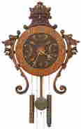 Gingerbread Wall Regulator Clock - Jun 25, 2020 | Bodnar's Auction ...