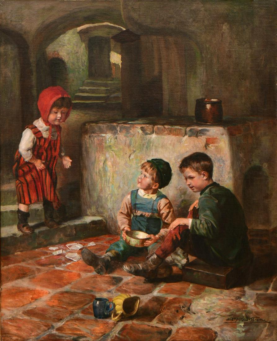 Joseph Jost (austrian, 1888 1969), "the Broken Plate"