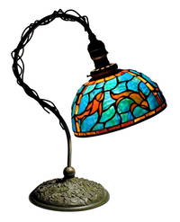 Bradley & Hubbard Leaded Glass "Fish" Lamp - Sep 24, 2022 | Fontaine's ...
