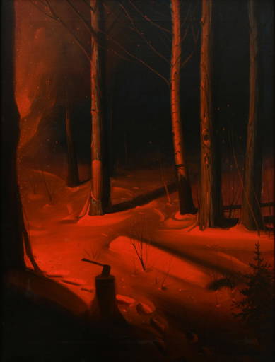 Svend Rasmussen Svendsen (American/Norwegian, 1864-1945), "Nocturnal ...