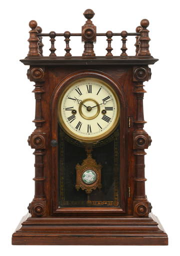 Welch Spring & Co. "gerster V.p." Mantel Clock