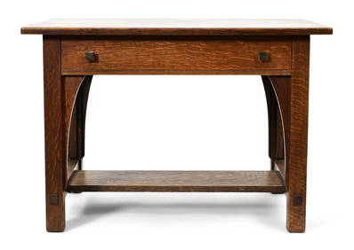 Wolverine Mfg. Co. Oak Library Table C. 1887