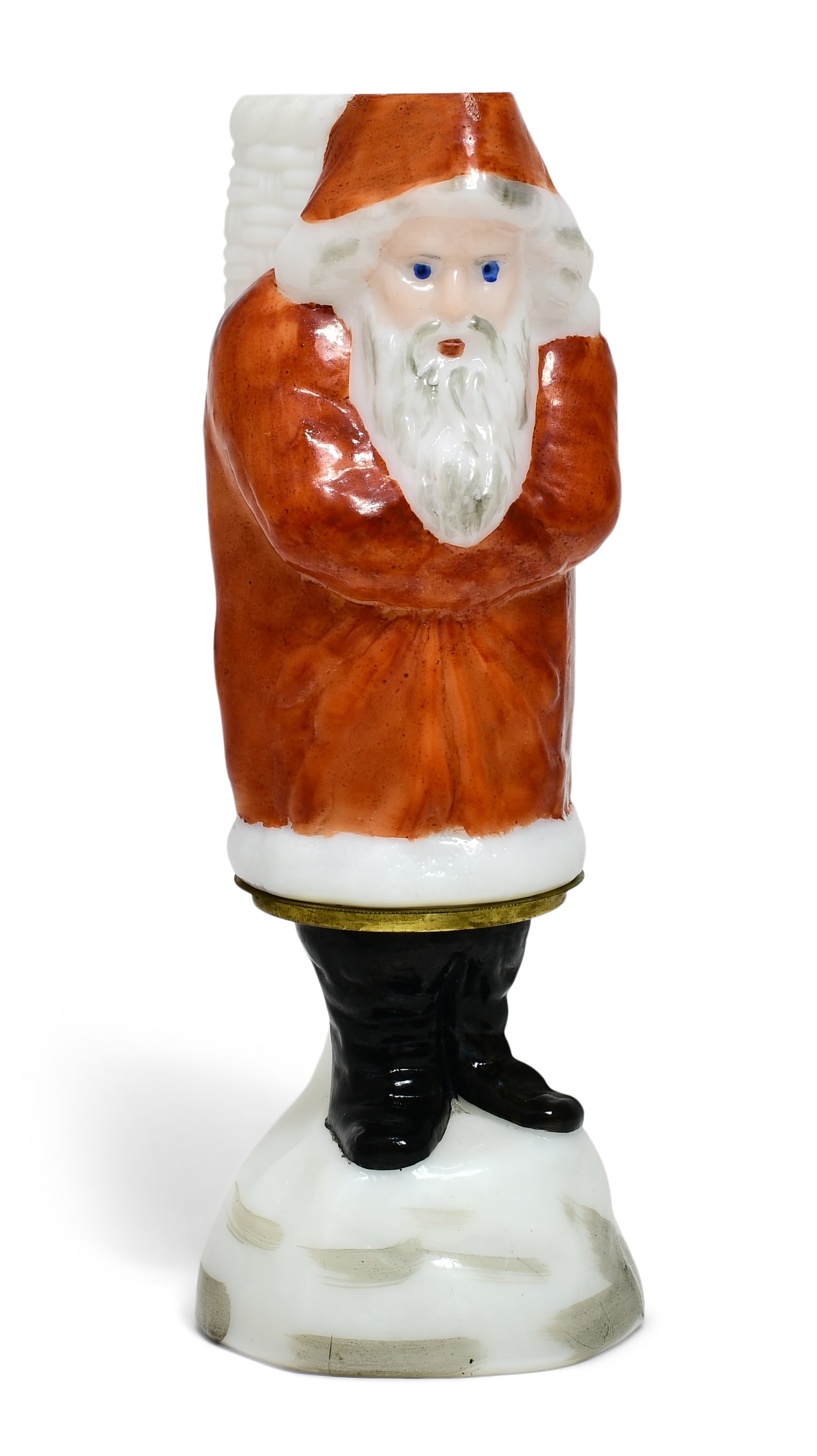 Consolidated Lamp And Glass Co Santa Claus Miniature Oil Lamp Auction