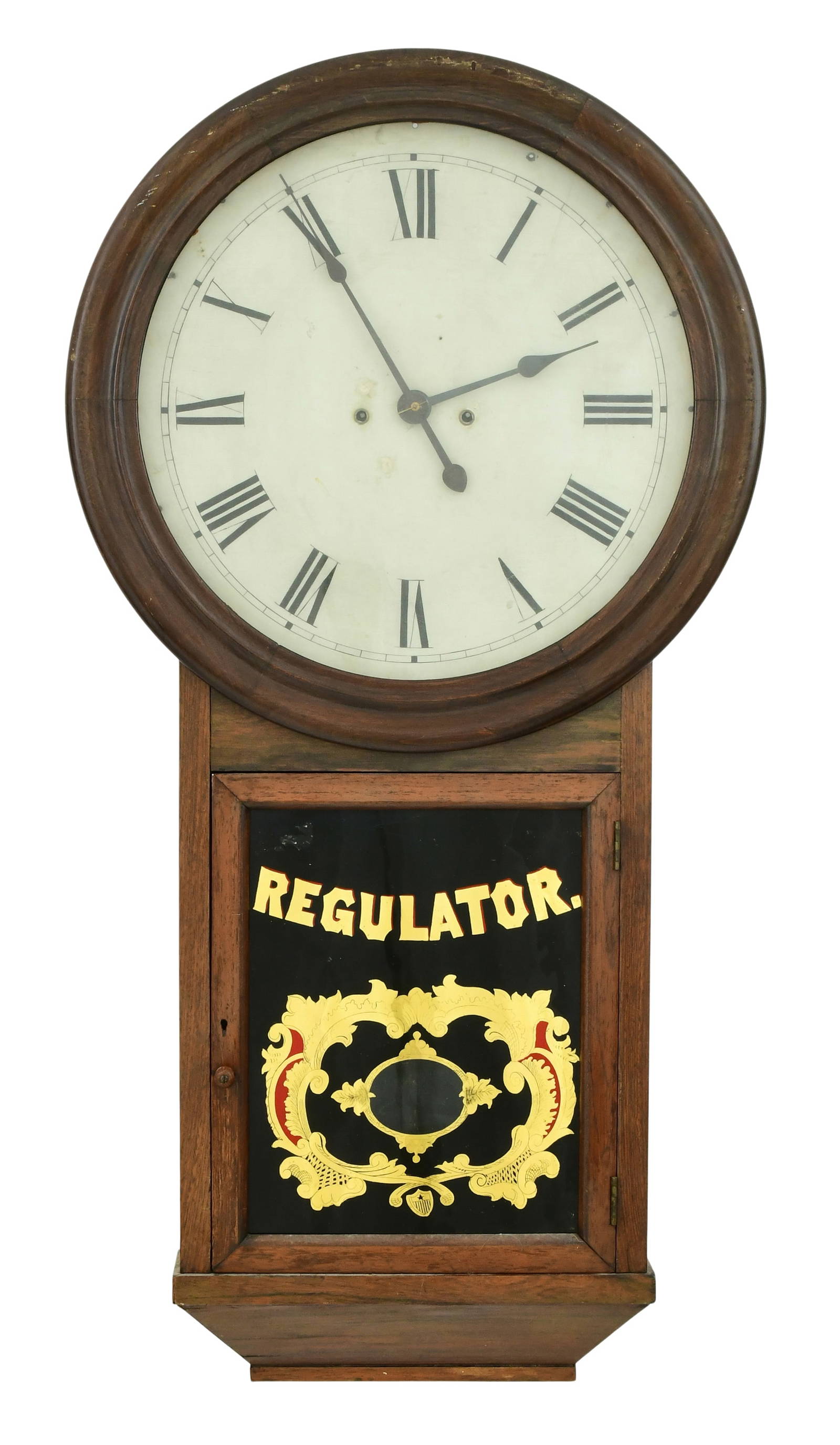 Atkins Clock Co. "regulator No. 2" Wall Clock, Bristol, Connecticut Auction