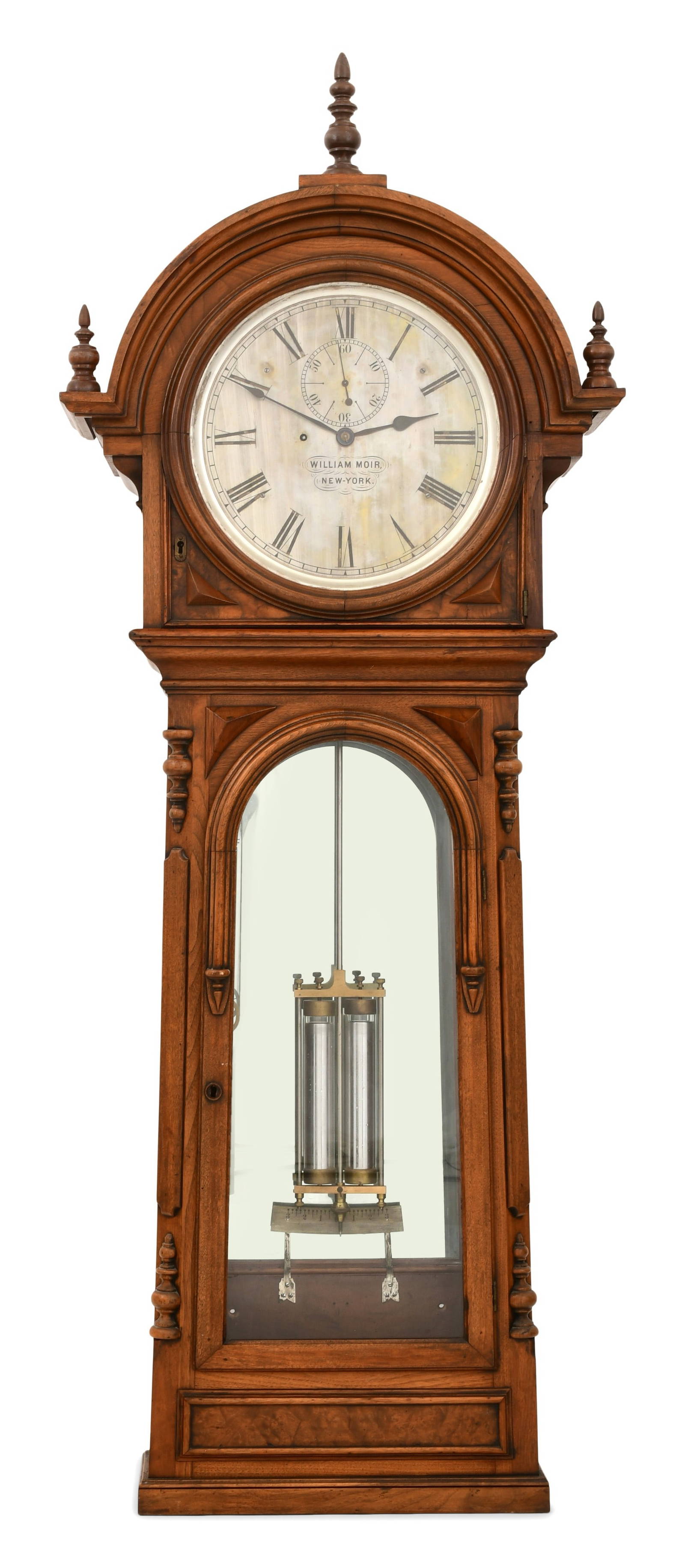 William Moir, New York, English Wall Regulator Clock Auction