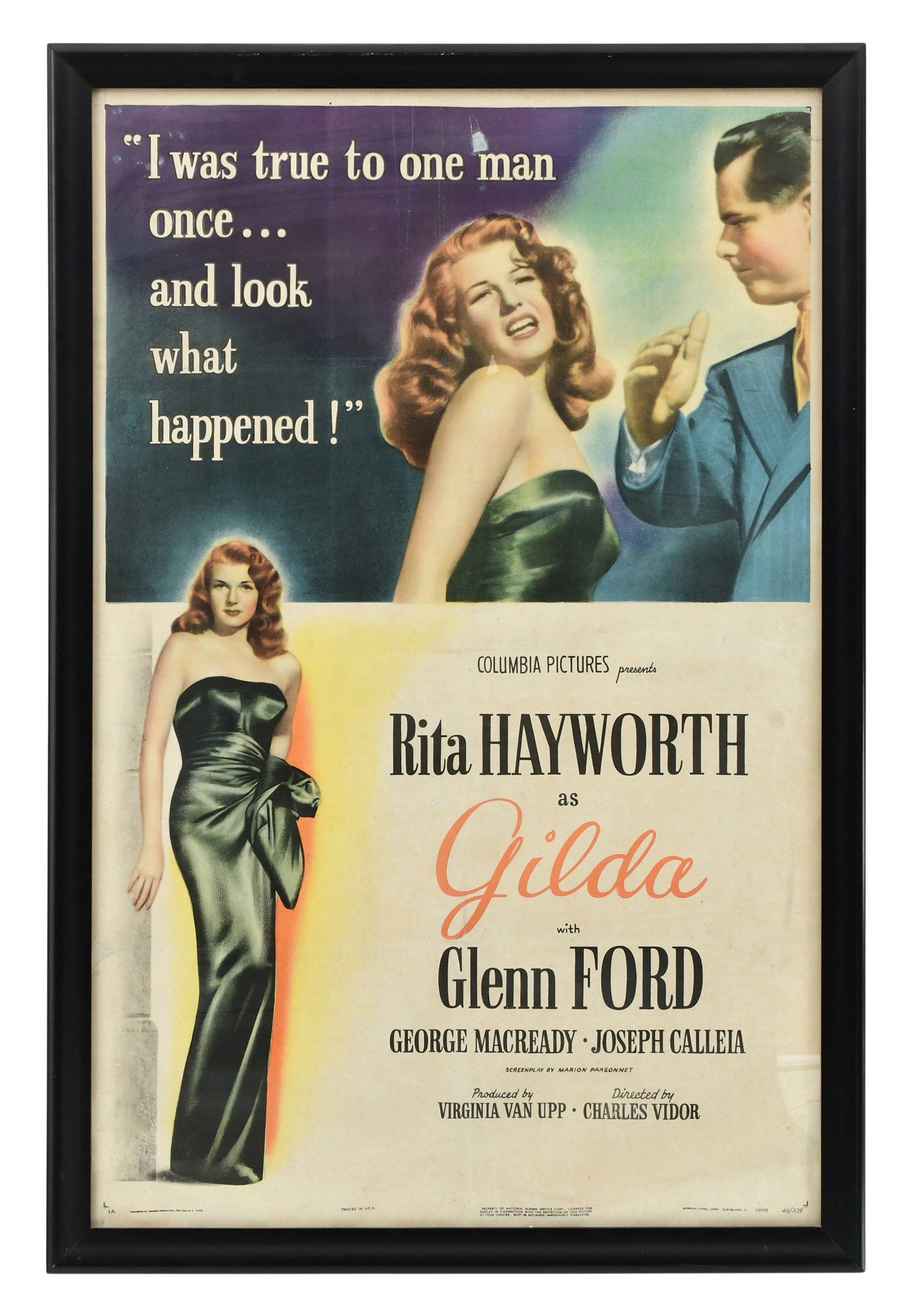Gilda Movie Poster (1946) Auction