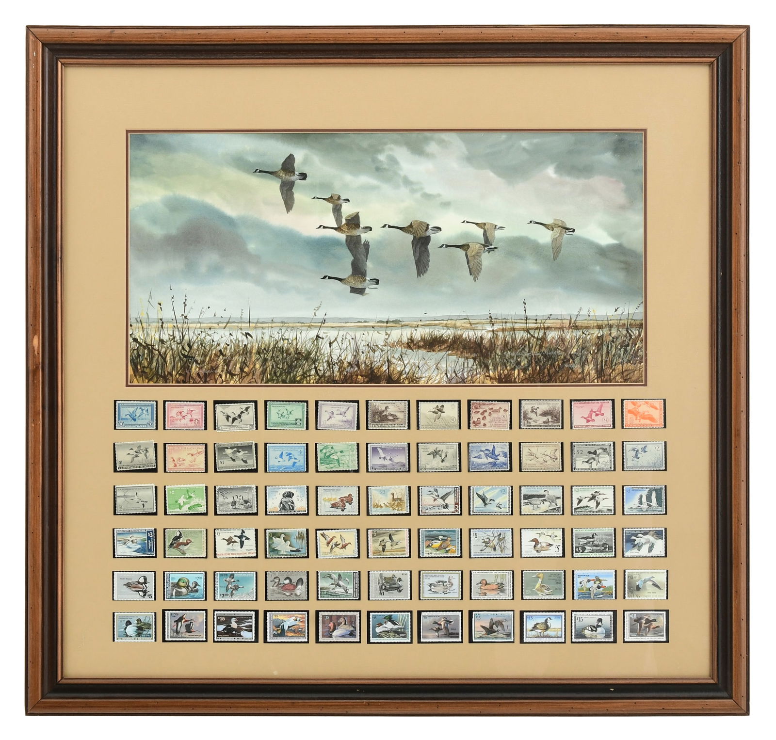American Framed Federal Duck Stamps With Print Auction
