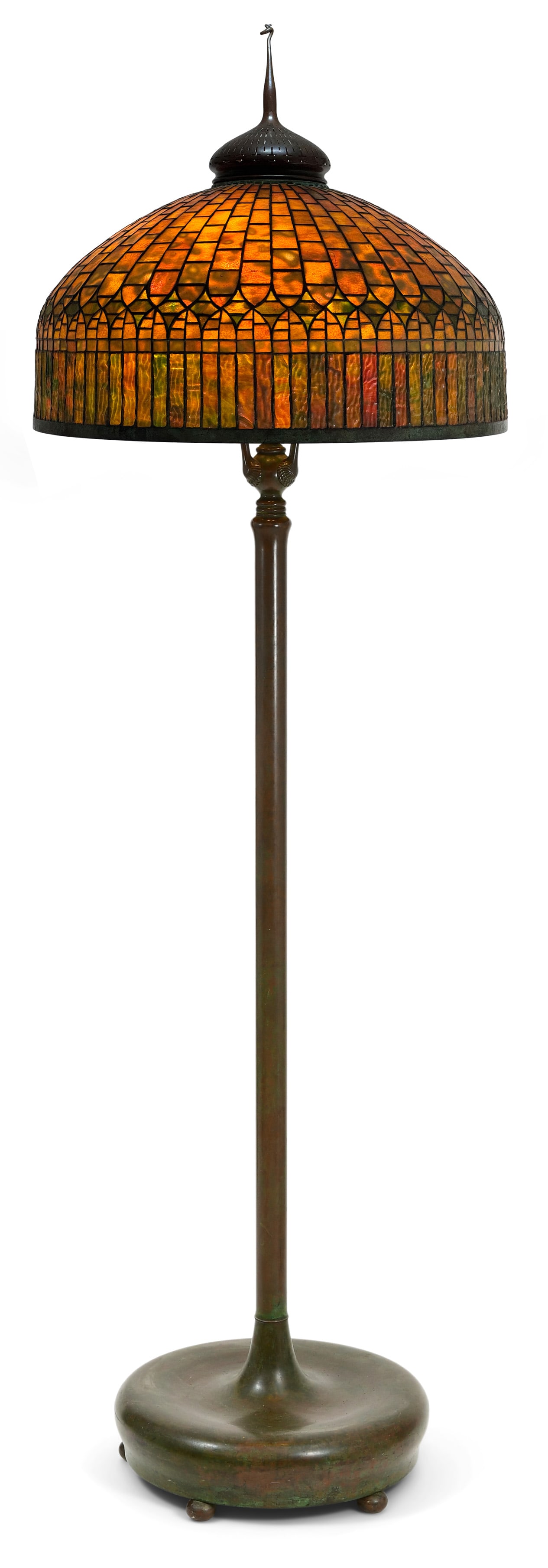 Tiffany Studios "curtain Border" Floor Lamp Auction