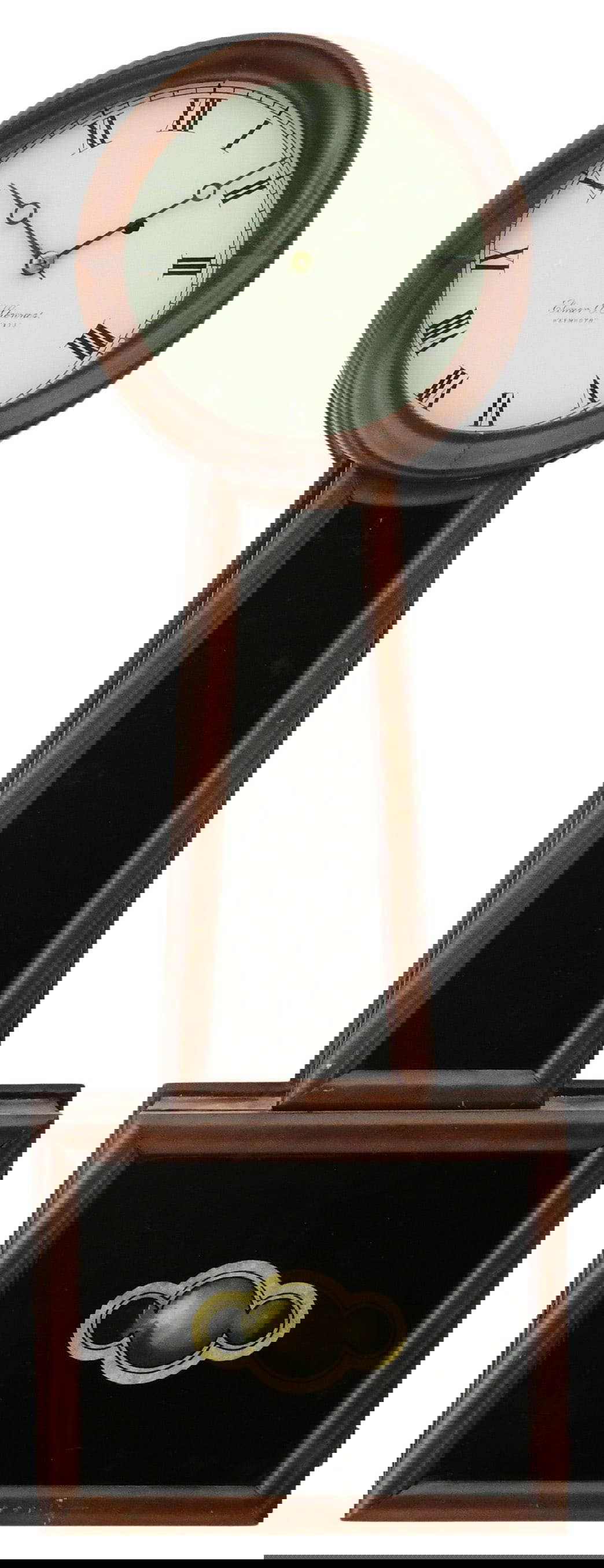 Attr. George Hatch (1816-1879), Banjo Clock, Attleboro Massachusetts ...