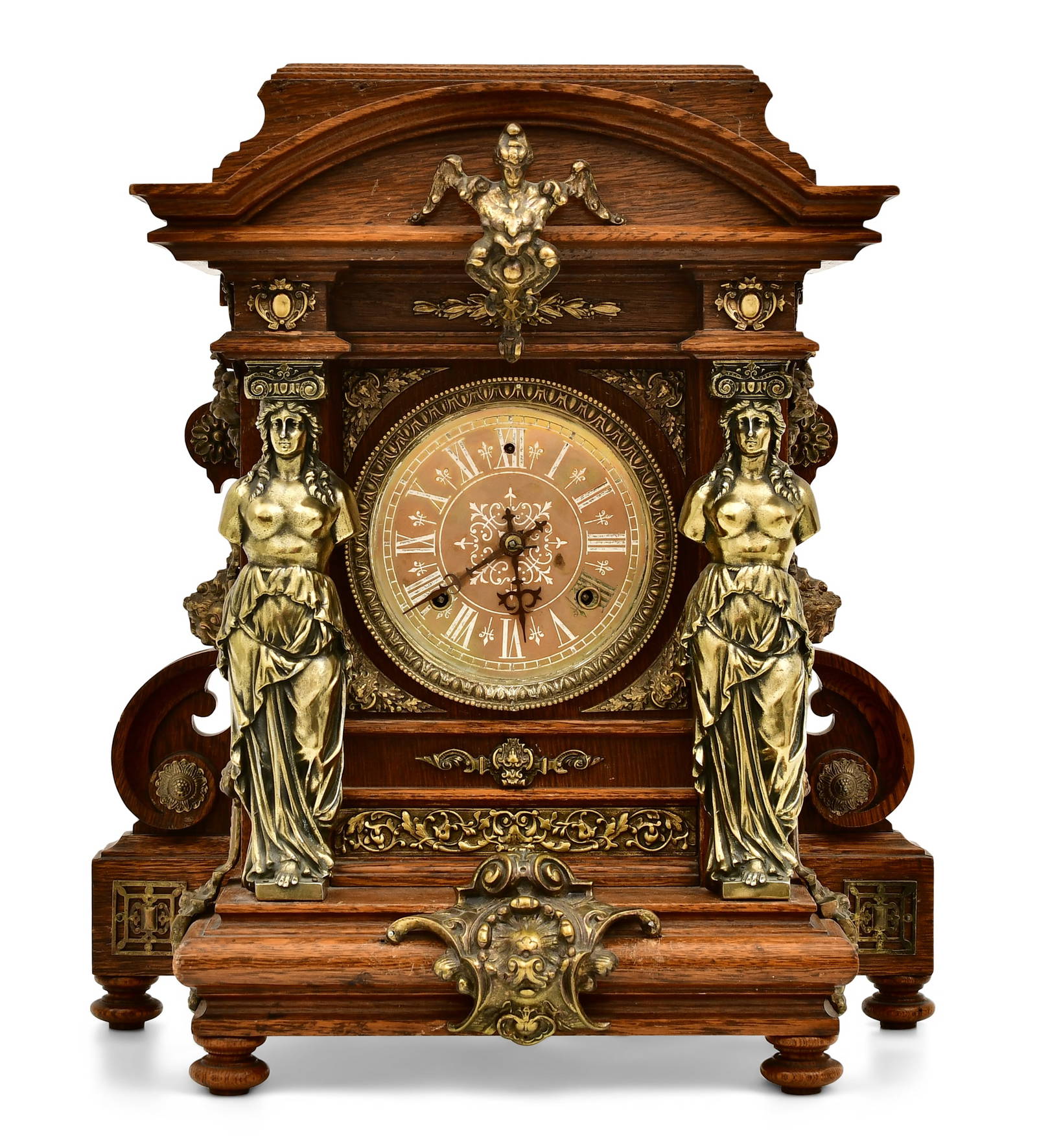 Ansonia Clock Co. "senator" Cabinet Clock Auction