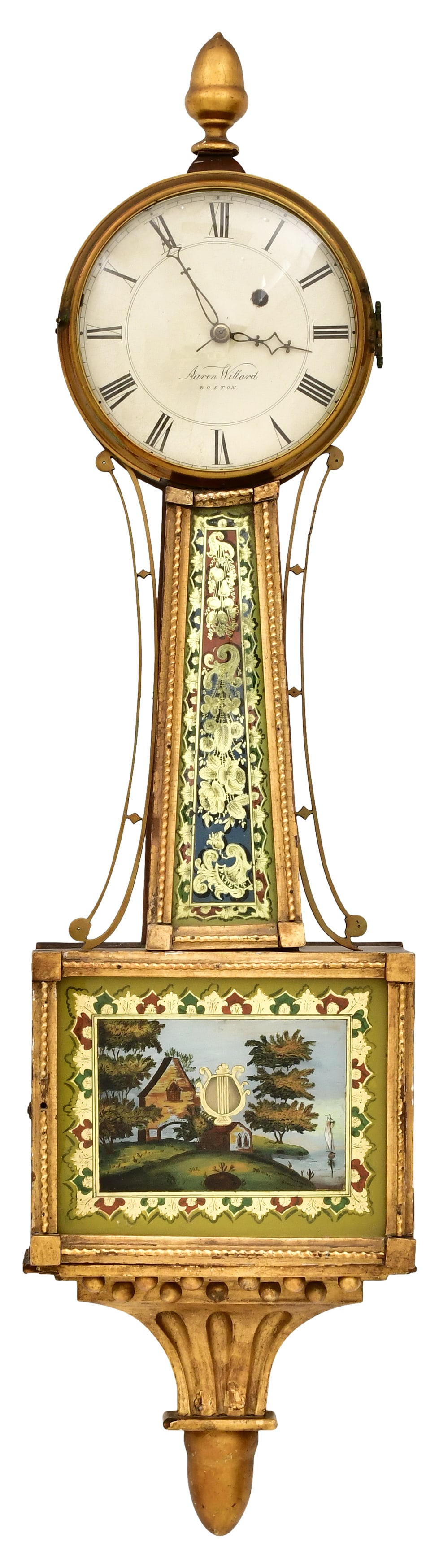 Attributed To Aaron Willard (1757-1854), Presentation Banjo Clock Auction
