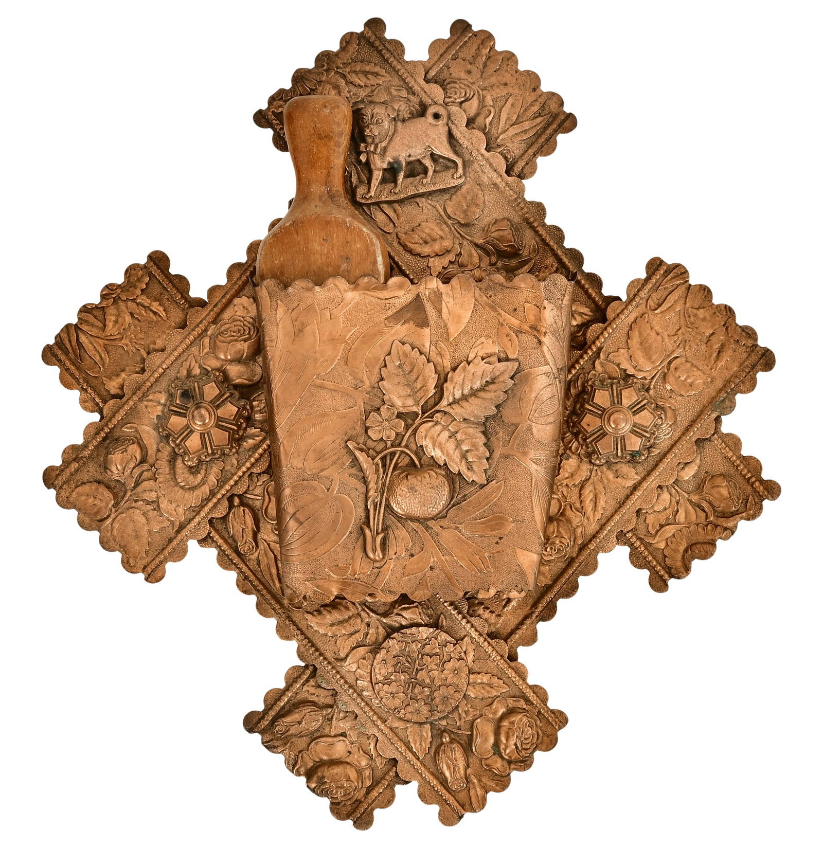 Aesthetic Movement Copper Whisk Broom Holder Auction