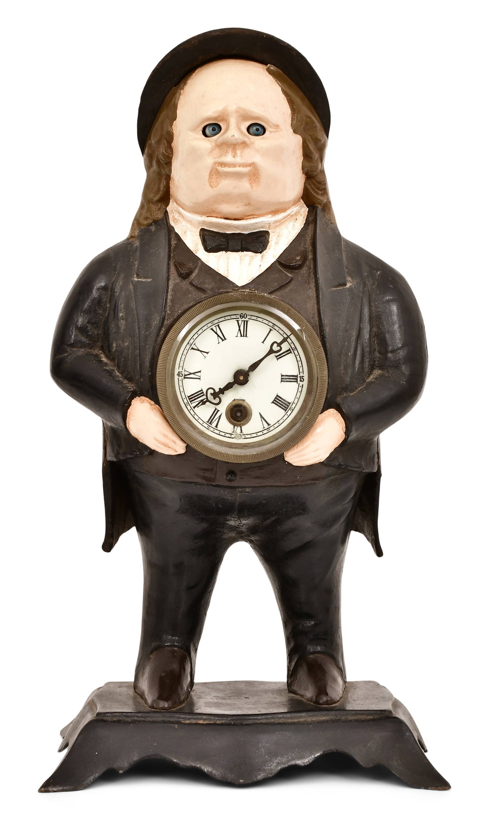 Bradley & Hubbard Mfg. Co. Cast Iron Blinking Eye Clock Auction