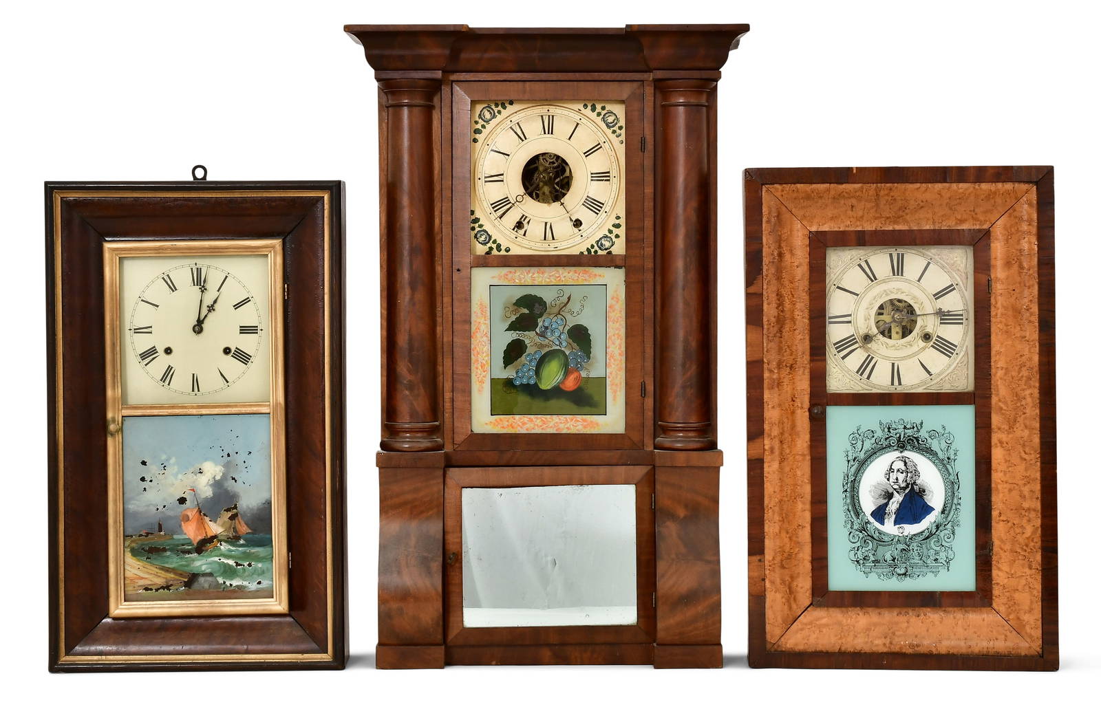 Lot Of Three American Shelf Clocks, Seth Thomas, H. G Welton, Atkins ...