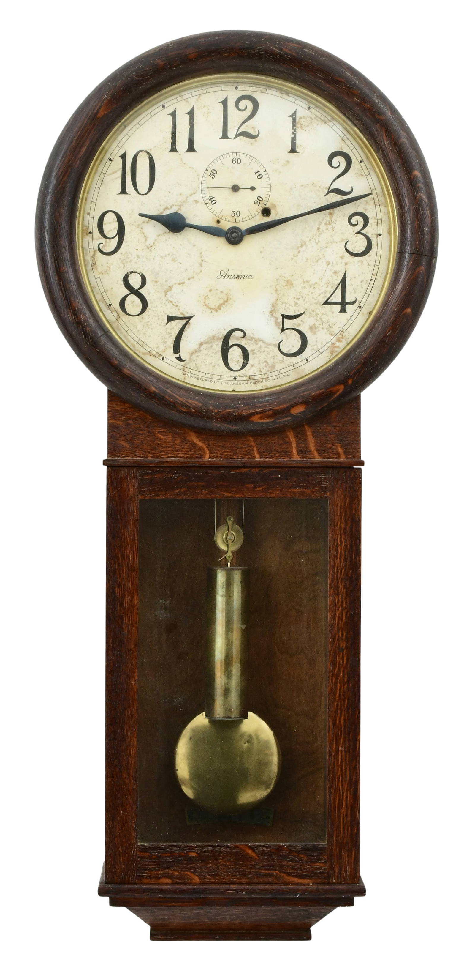 Ansonia Clock Co. "standard" Wall Regulator Auction