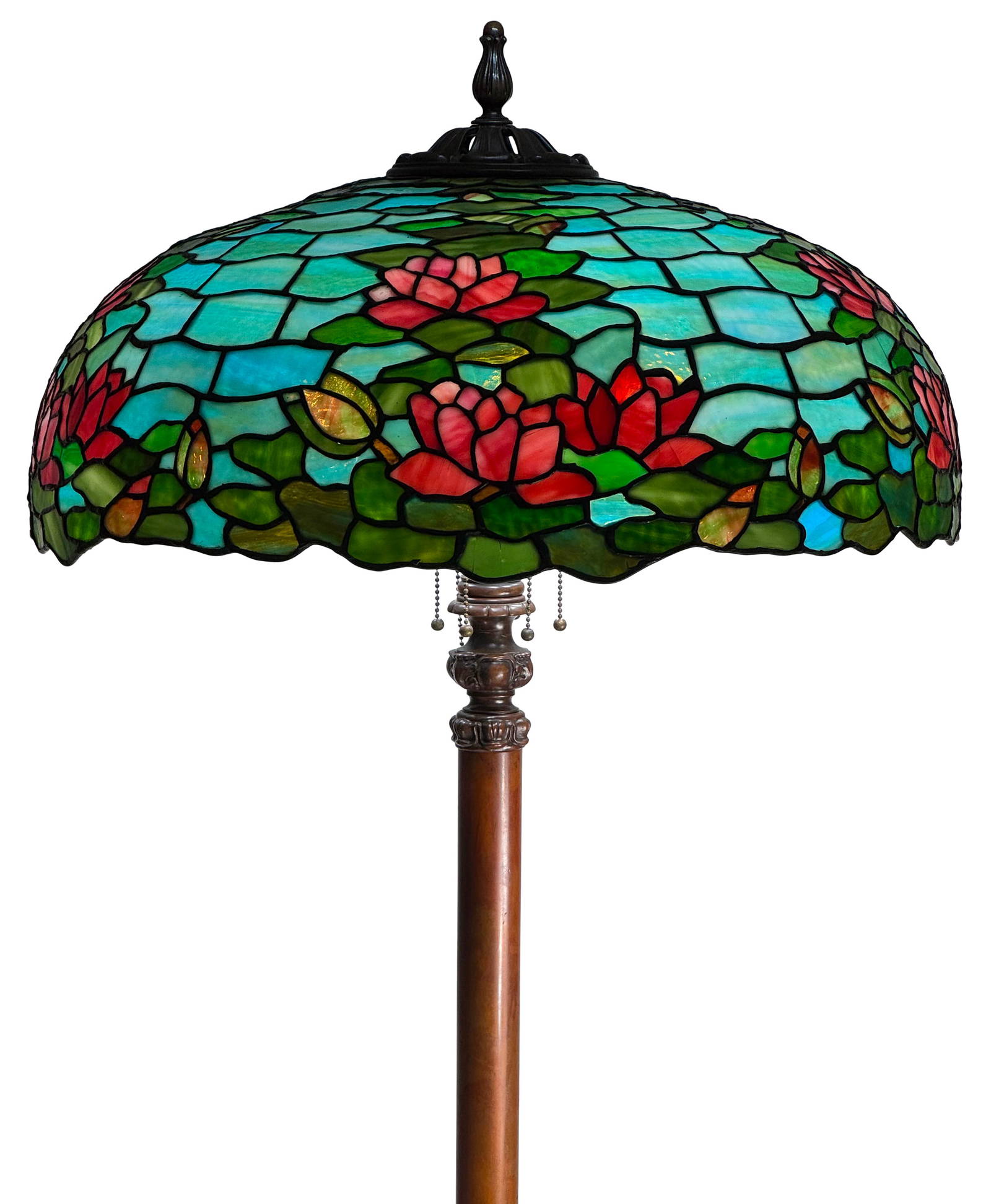Duffner & Kimberly "water Lily" Floor Lamp Auction