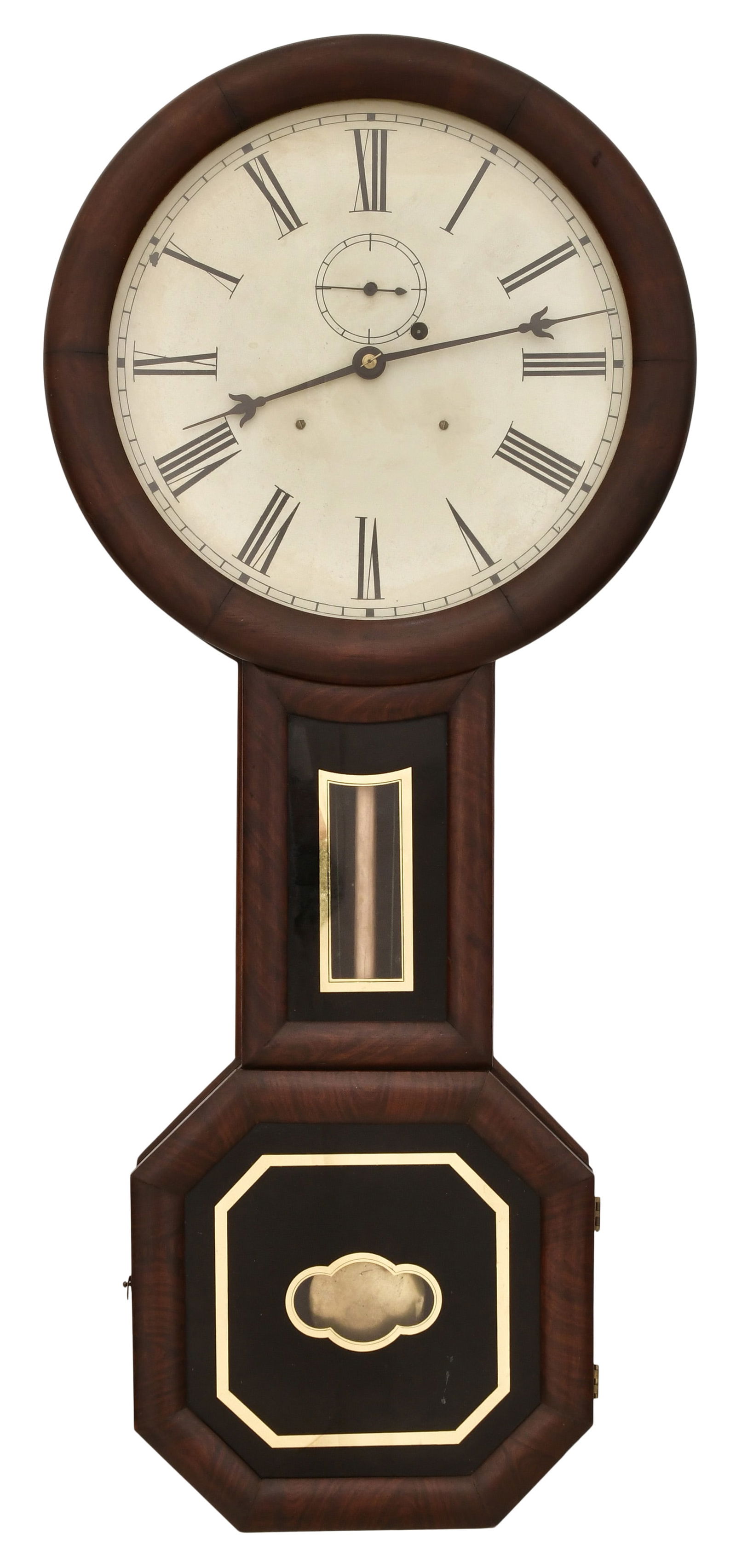 Attr. George Hatch (1816-1879), Baltimore Banjo Clock, Attleboro ...