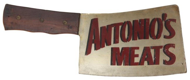 Large Butcher’s Advertising Sign