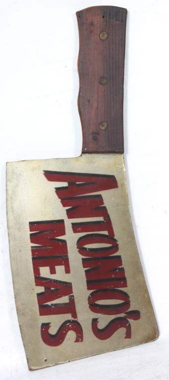 Large Butcher’s Advertising Sign - Sep 21, 2013 | Fontaine's Auction ...