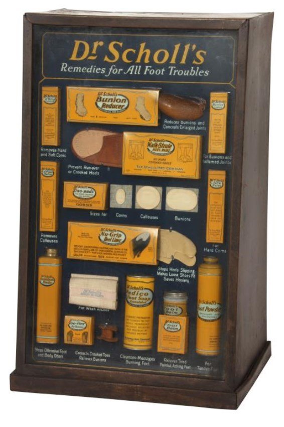 Dr. Scholl’s Advertising Display Case