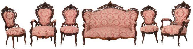 6 Pc. Meeks Stanton Hall Parlor Set
