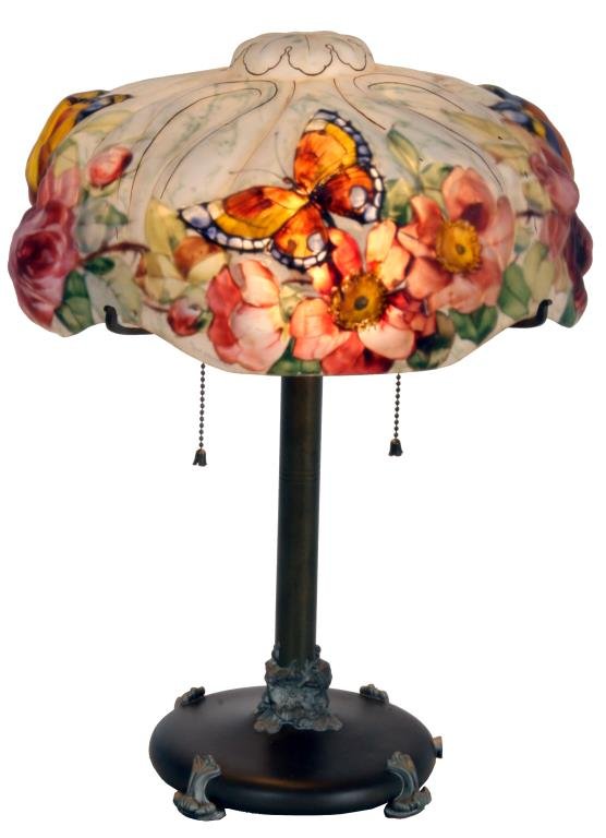 Pairpoint Puffy Papillon Table Lamp