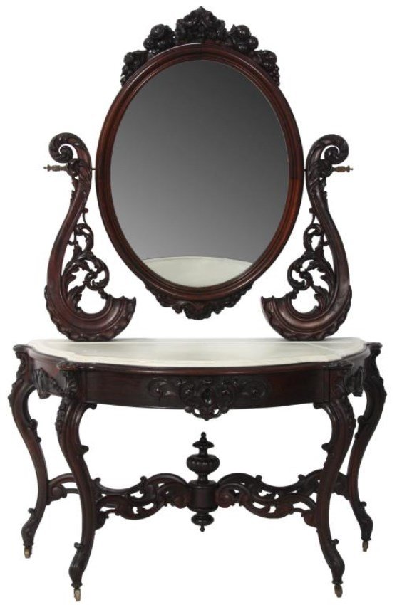 Alexander Roux Rosewood Marble Top Vanity