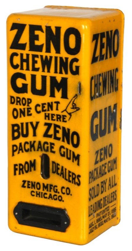 Zeno Gum 1 Cent Dispenser Machine