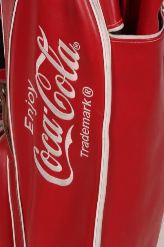 Red Leather Coca-Cola Golf Bag : Lot 167