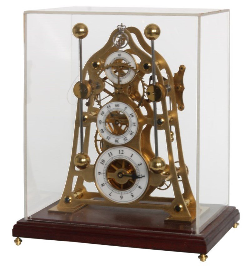 Harrison’s Grasshopper Escapement Skeleton Clock