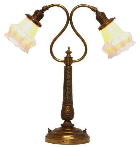 Steuben Double Student Lamp
