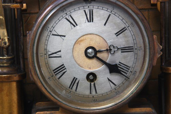 French Industrial Water Wheel Clock : Lot 112