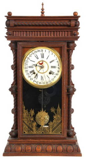 Oak Gilbert Calendar Clock Long Branch