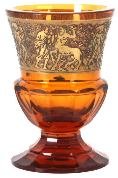 Signed Moser Amber Glass Vase - Oct 03, 2015 | Fontaine's Auction ...