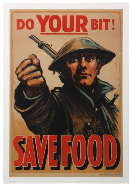 Vintage Wwi British Propaganda Poster