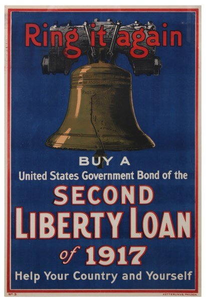 Vintage WWI US Liberty Bond Poster