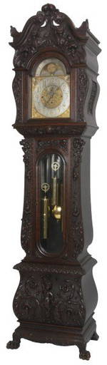 Jos. Jennens Oak Horner Grandfather Clock