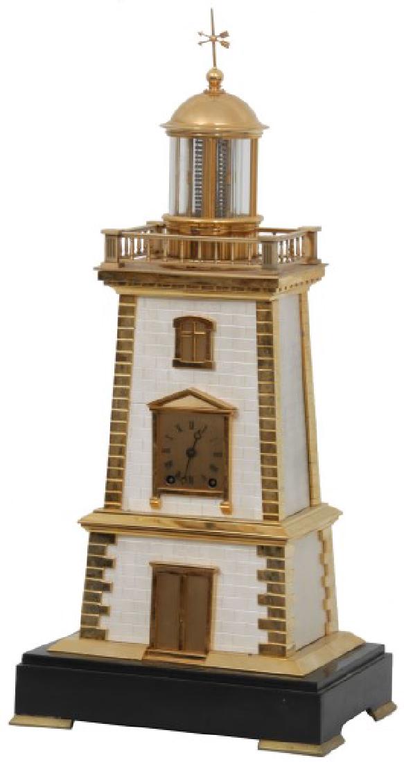 Guilmet Lighthouse Torsion Pendulum Clock
