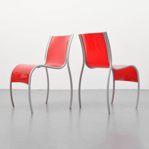 Pair Of Ron Arad Fpe Side Chairs