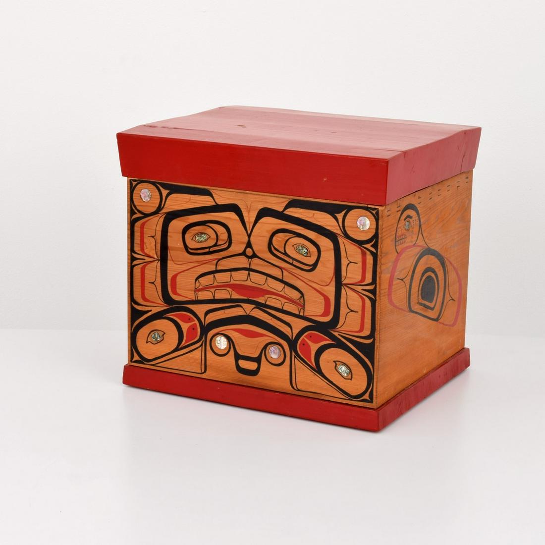 Large Hand-Carved Native American Lidded Cedar Box - Nov 09, 2019 ...