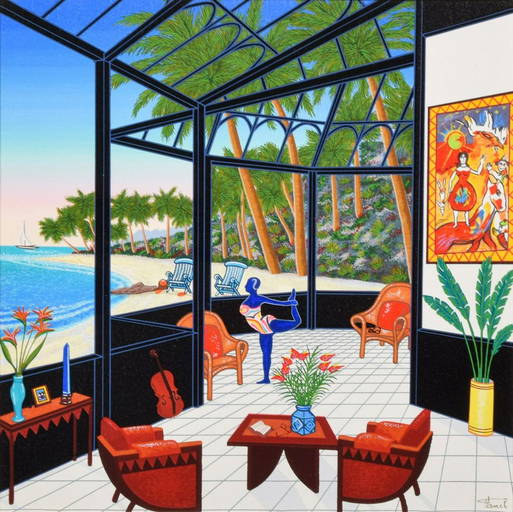 Fanch Ledan Embellished Serigraph, Signed Edition (#0809) on Dec 03 ...