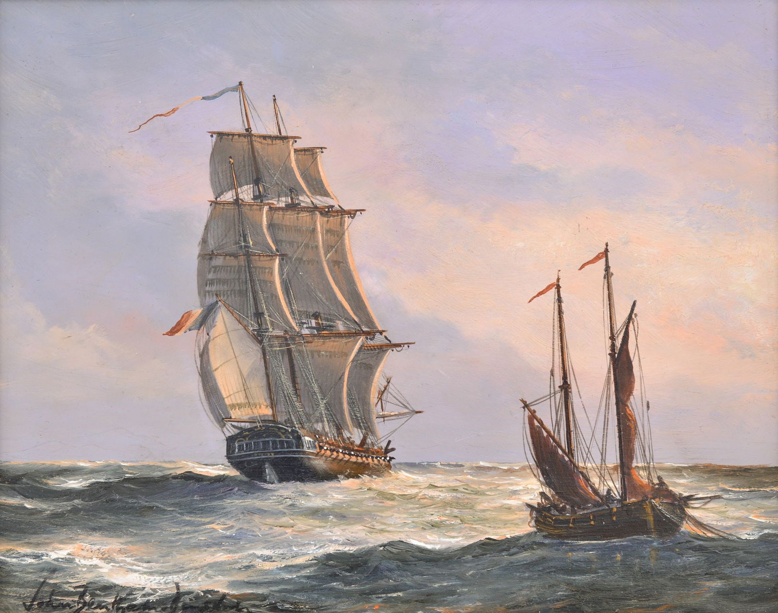 John Bentham Dinsdale Maritime Painting Auction