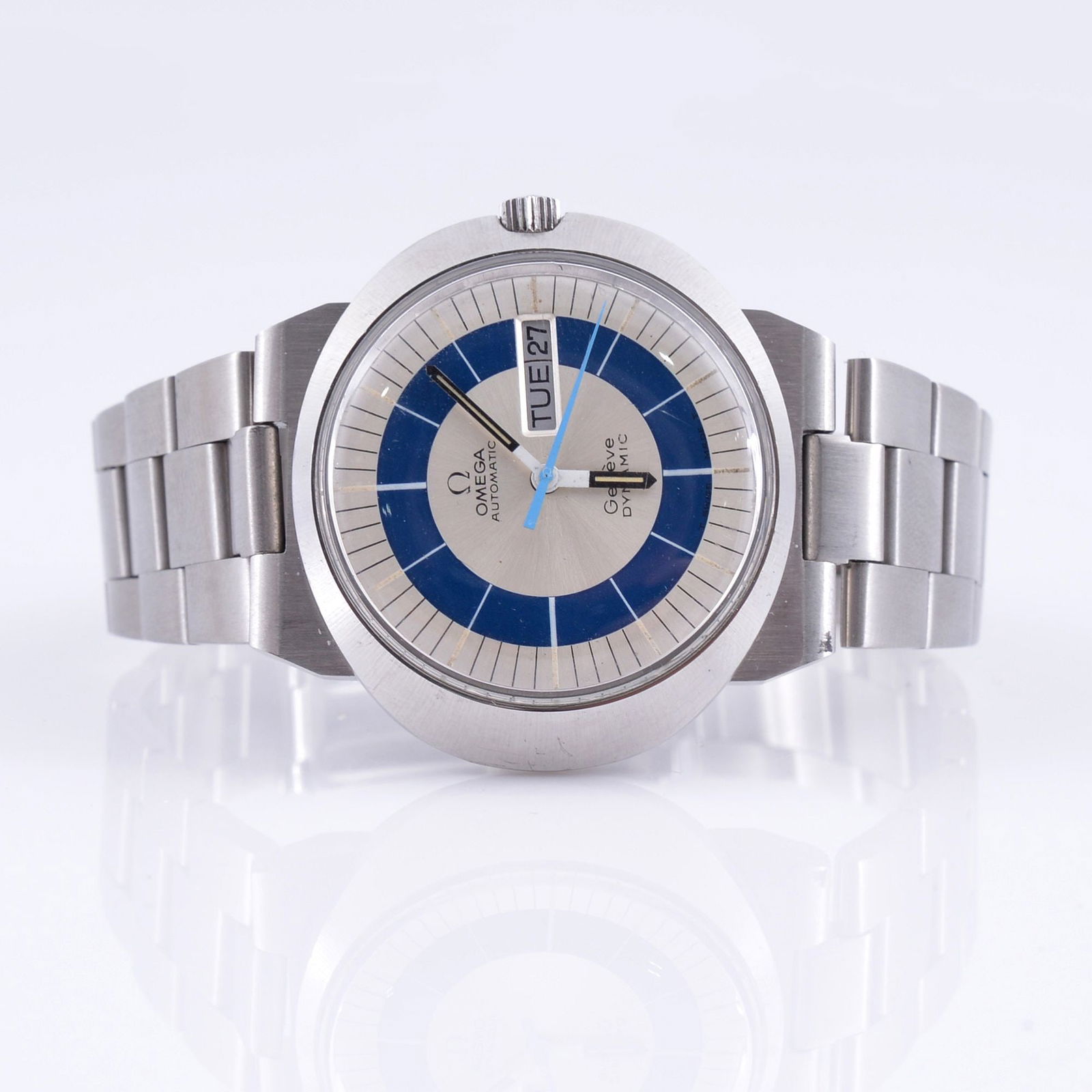 Omega Dynamic Day / Date Estate Watch Auction